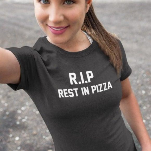 Gildan | Tops | New Rip Grim Reaper After Life Rest In Pizza Tshirt ...